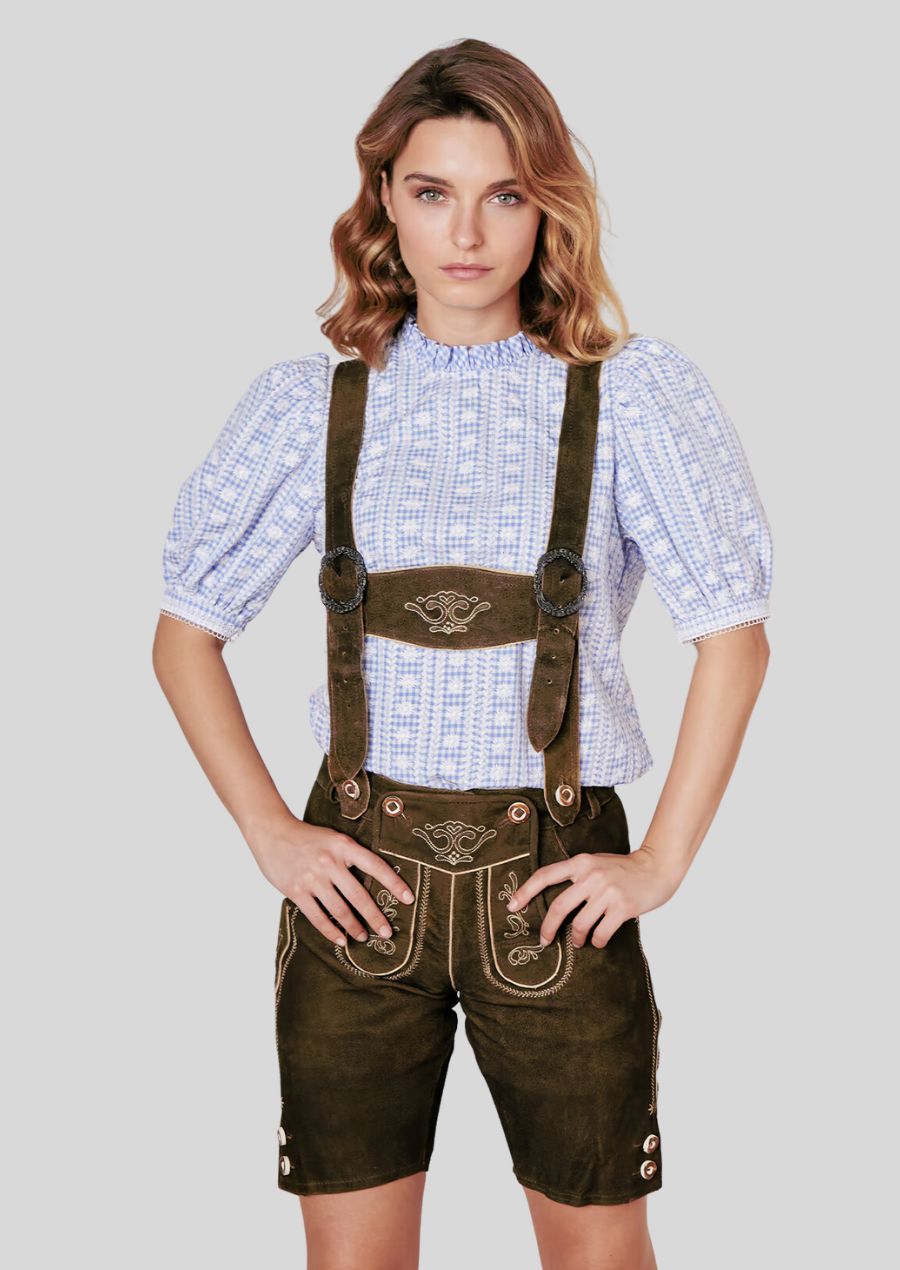 Embrace Your Power: Own the Look in Women's Rugged Lederhosen ...