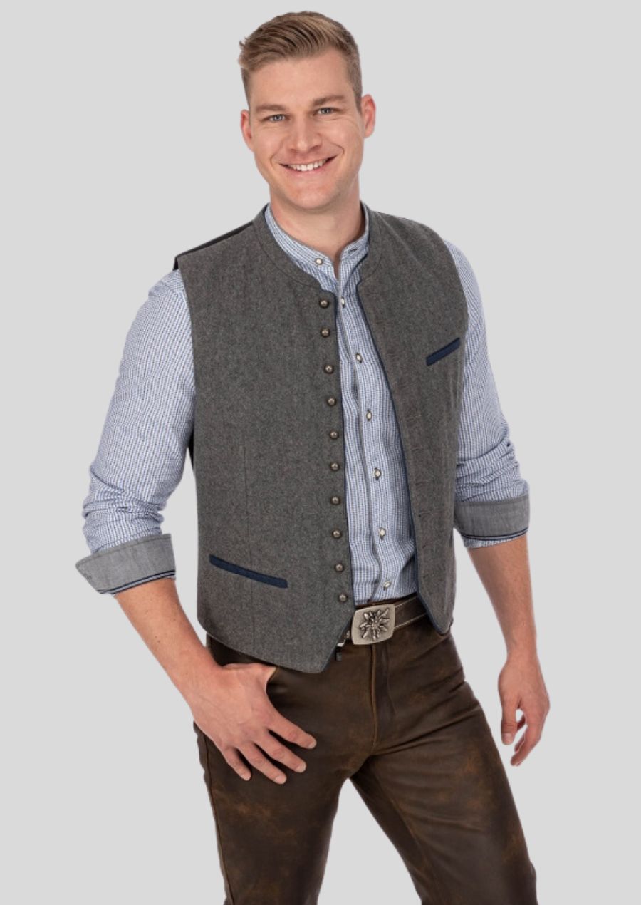 Buy Authentic Trachten Vest | Oktoberfest & Bavarian Style ...