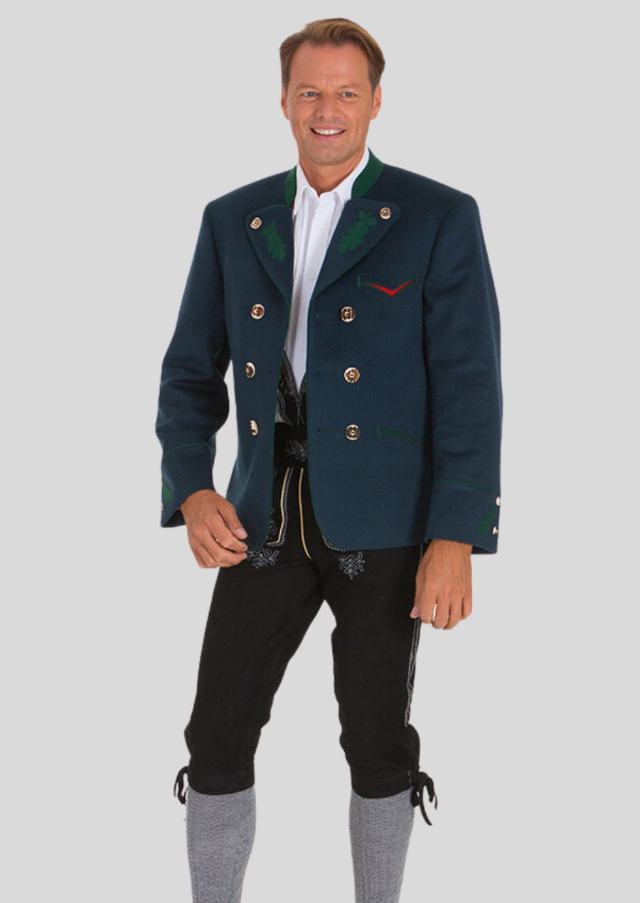 Premium Oktoberfest Trachten Coat – Wool Jacket with Real Horn Buttons ...